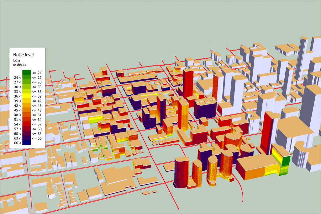 Creating a Noise Model and a Facade Noise Map of the King Street Area ...