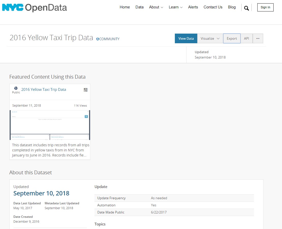 Visualizing New York City yellow cabs and their origin-destination over ...